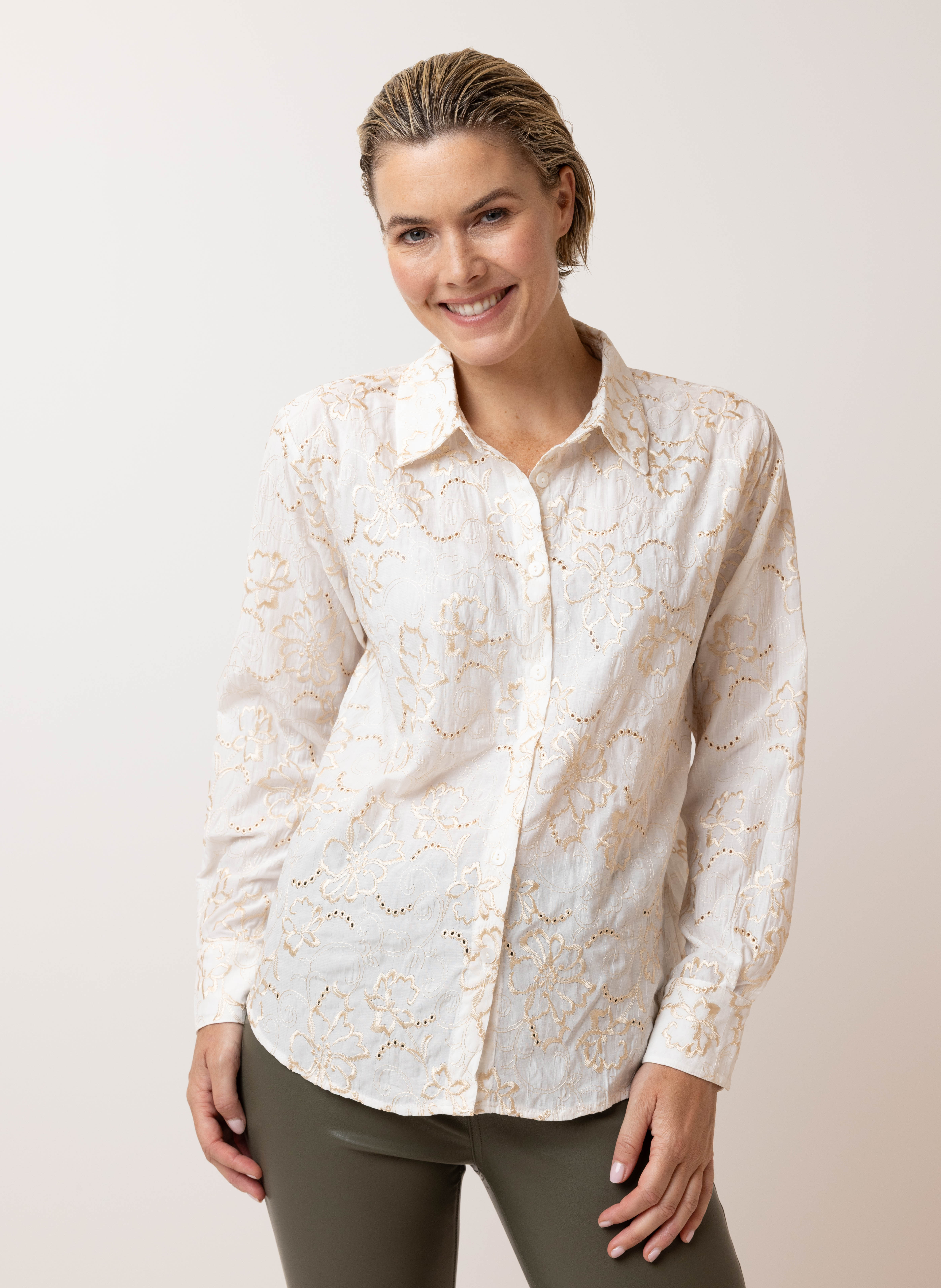 Off white blouse Norah Dameskleding maat 36 t m 48