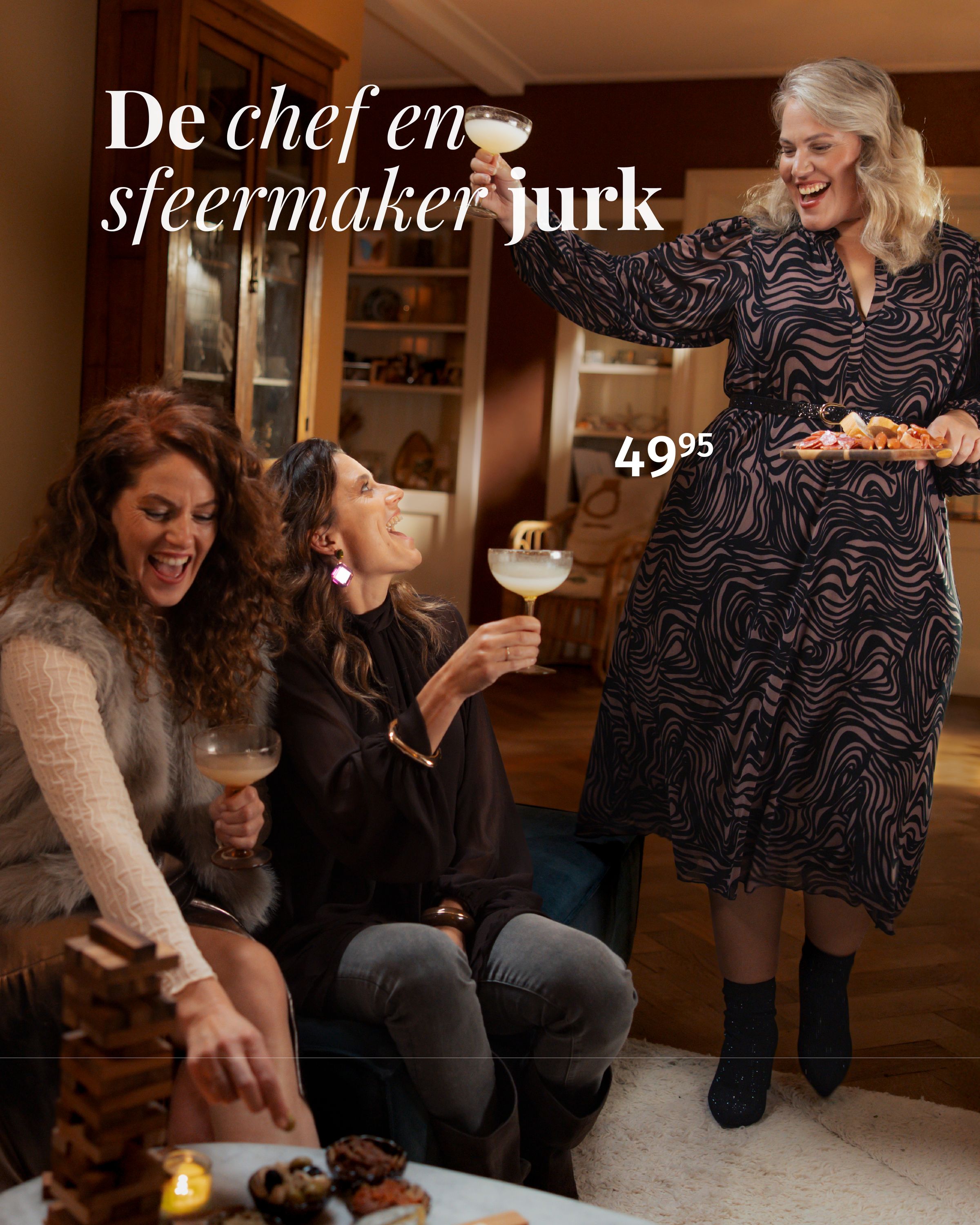 Zwarte/oudroze maxi jurk | Norah Dameskleding maat 34 t/m 48